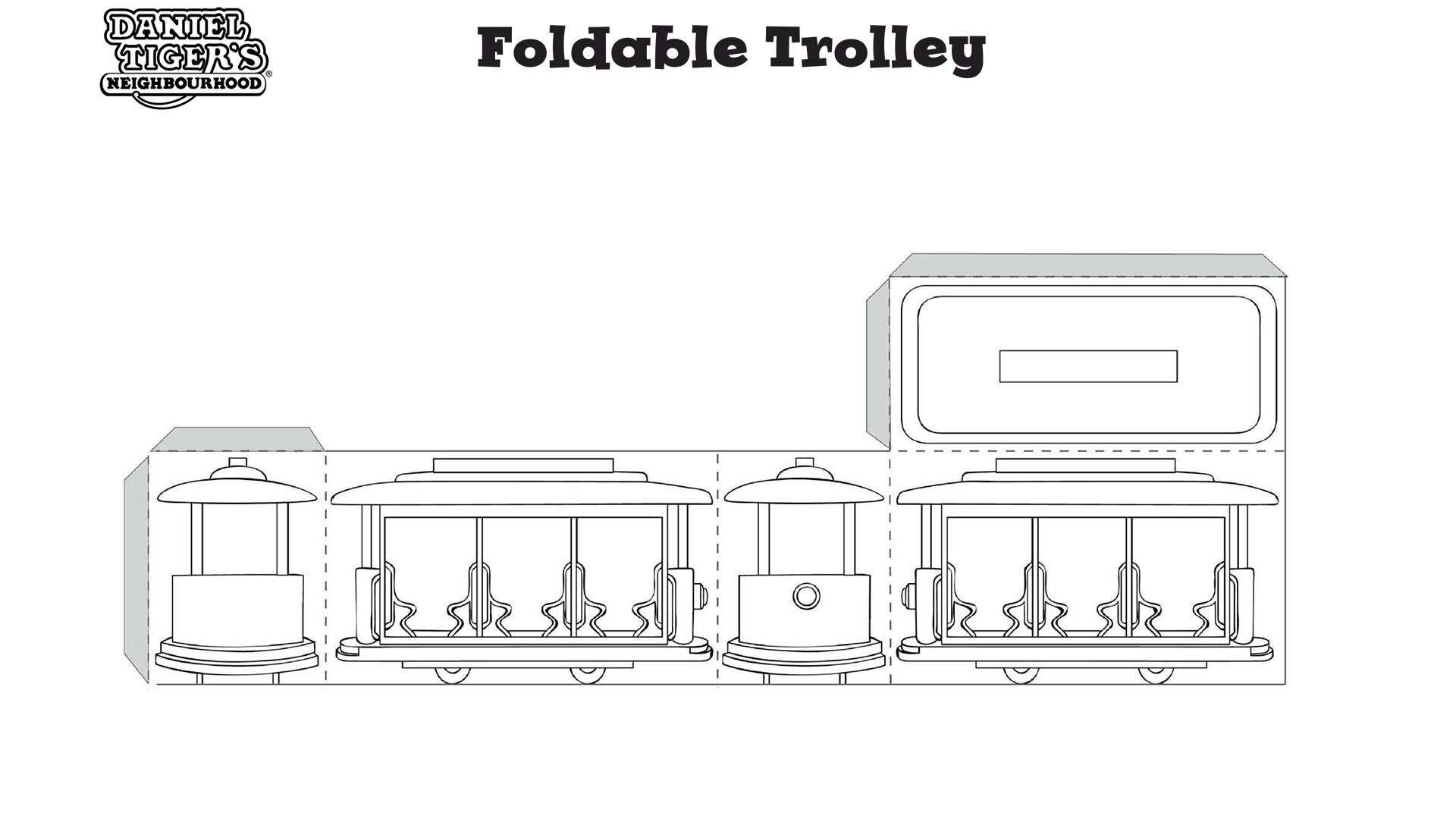 Foldable Trolley - ABC Kids