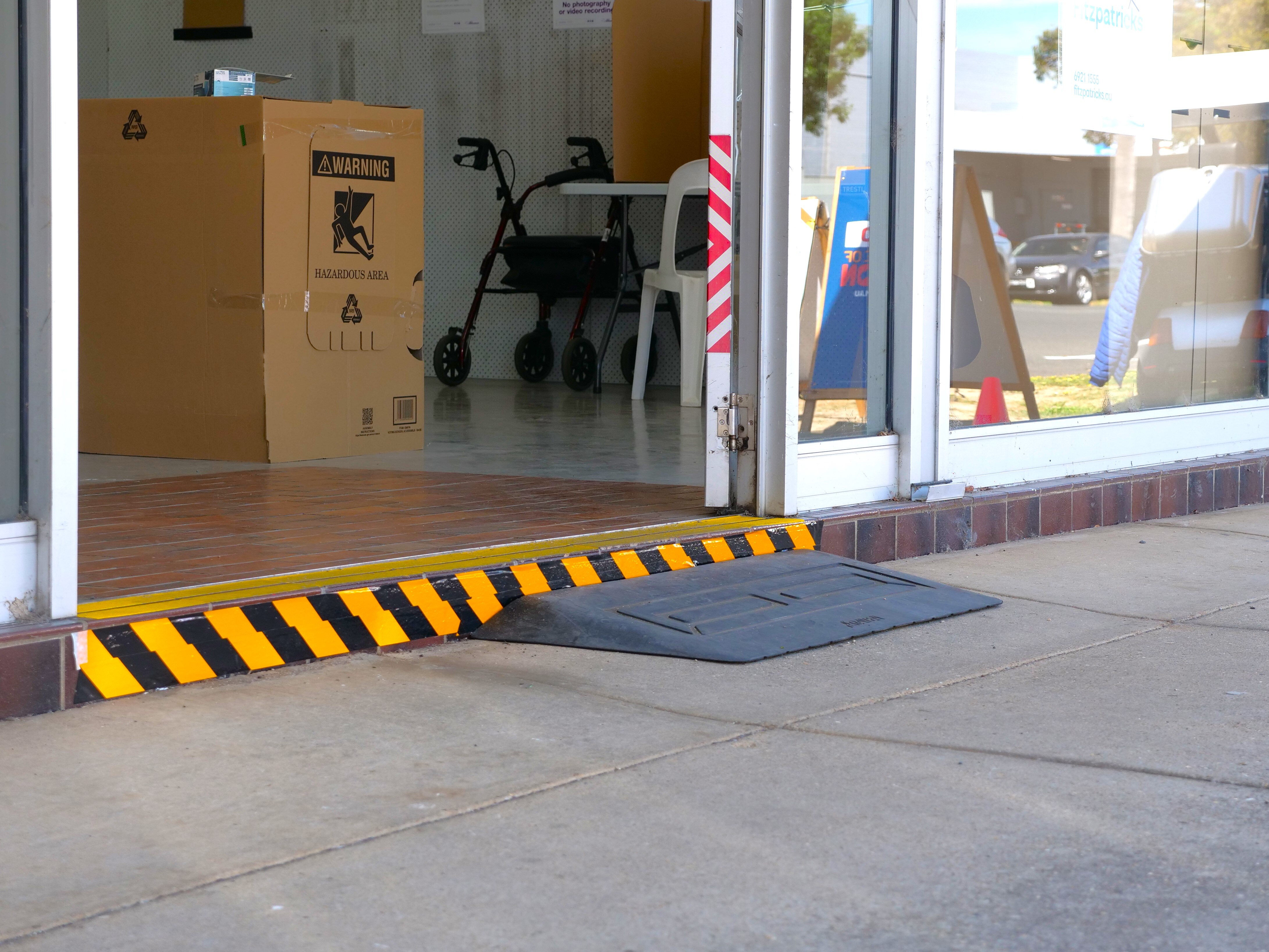 Wheelchair users unable to enter Voice referendum early voting booth a ...