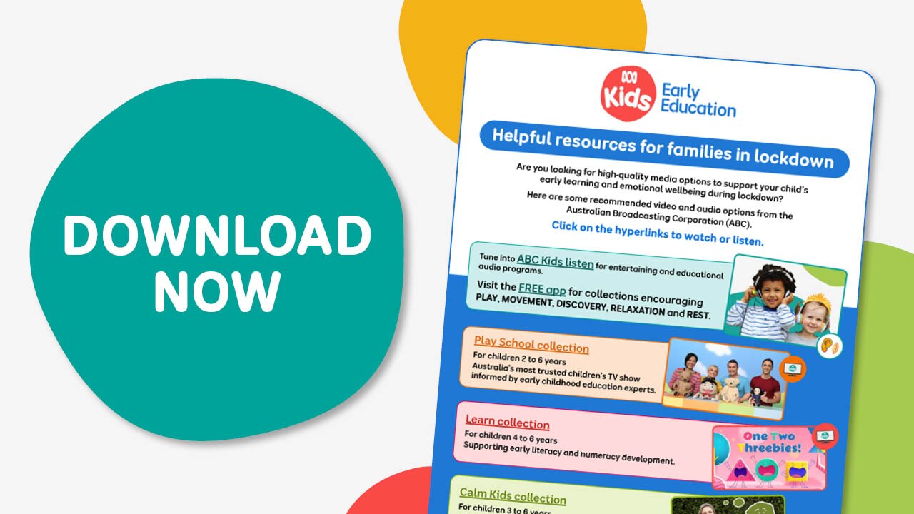 Helpful ABC Kids resources for families in lockdown - ABC Kids