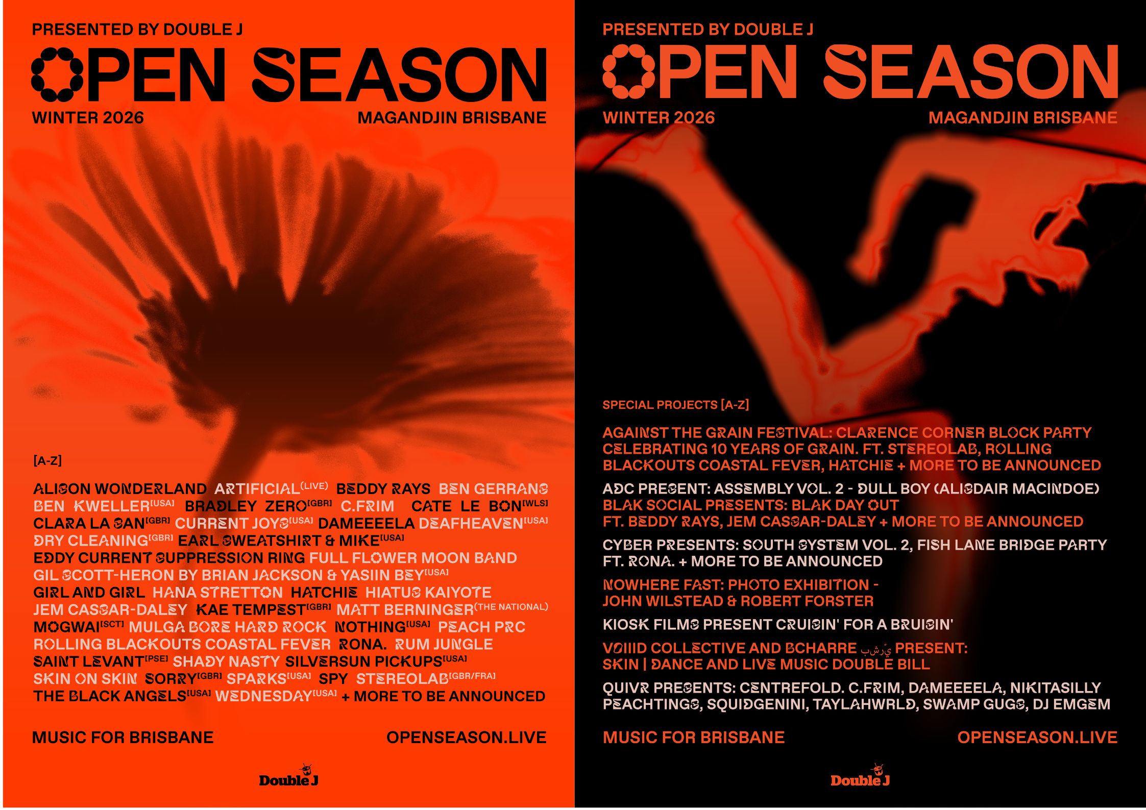 Brisbane's Open Season festival line-up features Eddy Current ...