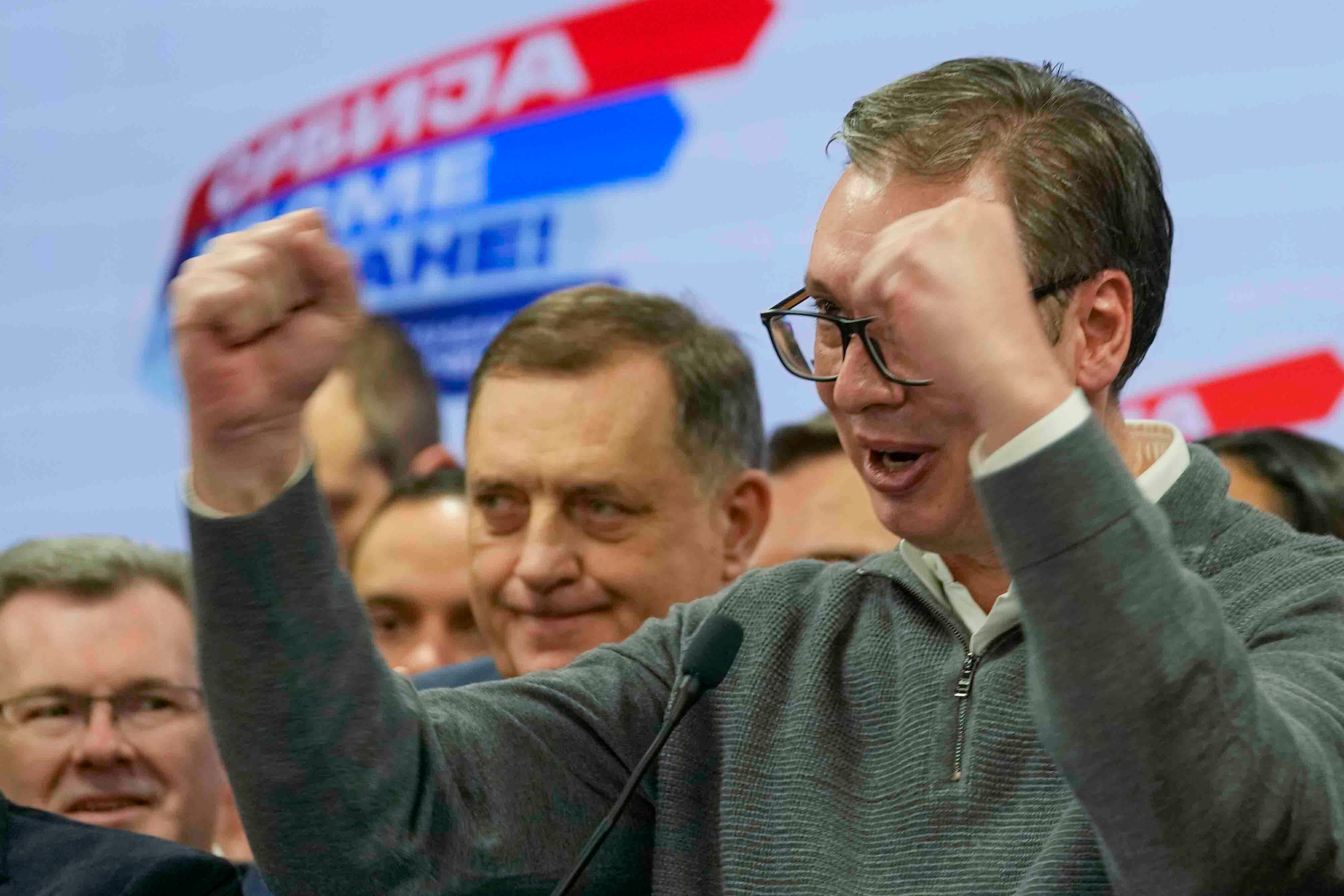 Populist Serbian president Aleksandar Vučić claims victory for his ...