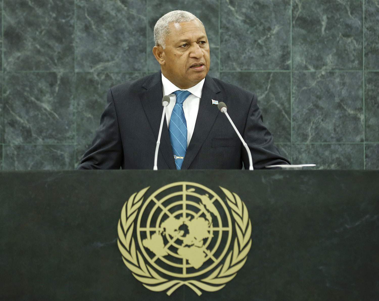 Fiji interim PM Frank Bainimarama defends 2006 coup in UN General ...