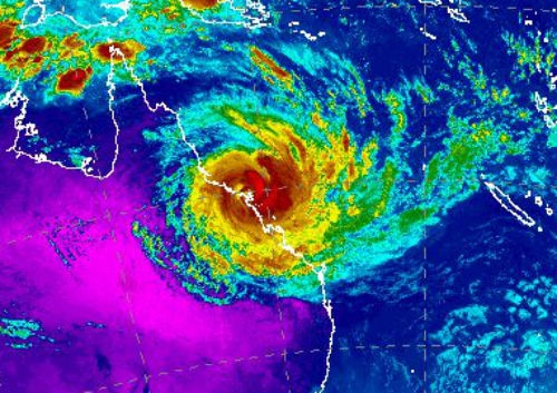 Cyclone Debbie downgraded to tropical low, but still delivering ...