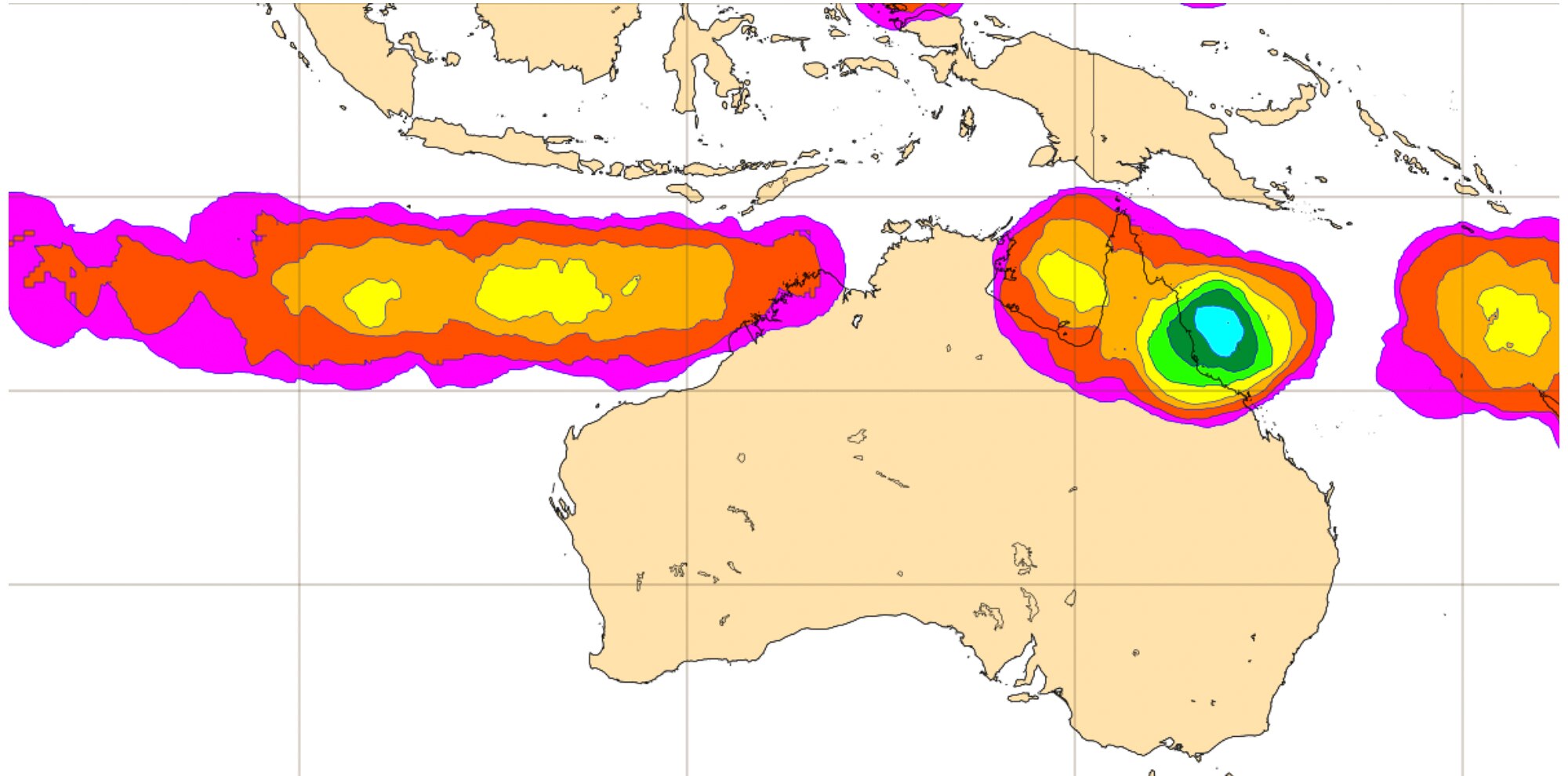 Four potential cyclones forecast for Australia over coming days, BOM ...