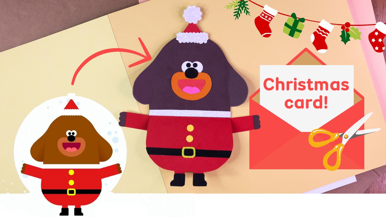 Hey Duggee festive card craft - ABC Kids
