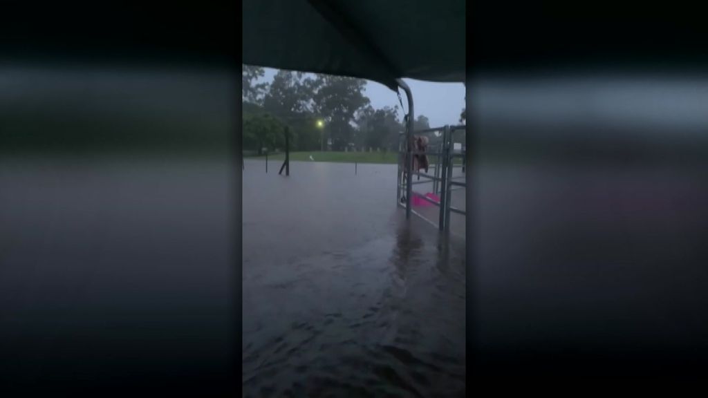 A business in Deception Bay received 200mm of rain, having to rescue ...