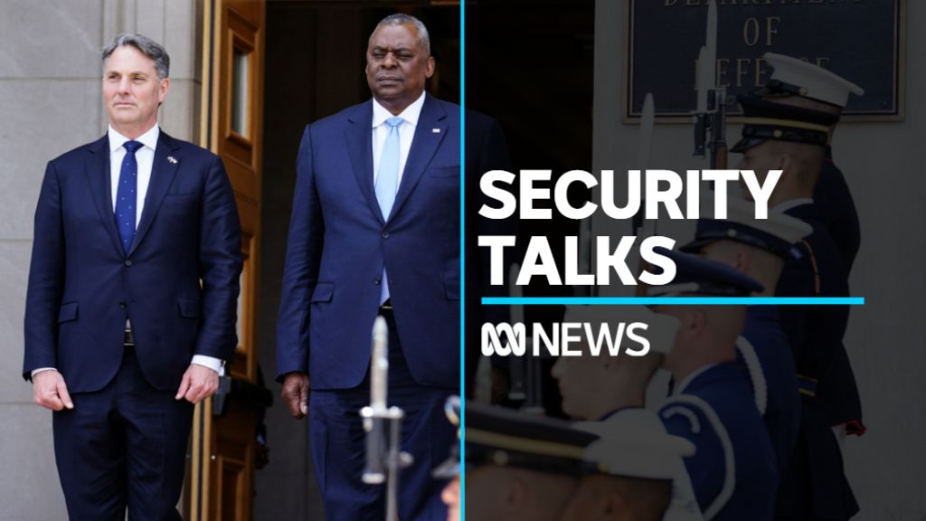 Defence Minister Richard Marles meets US counterpart Lloyd Austin - ABC ...