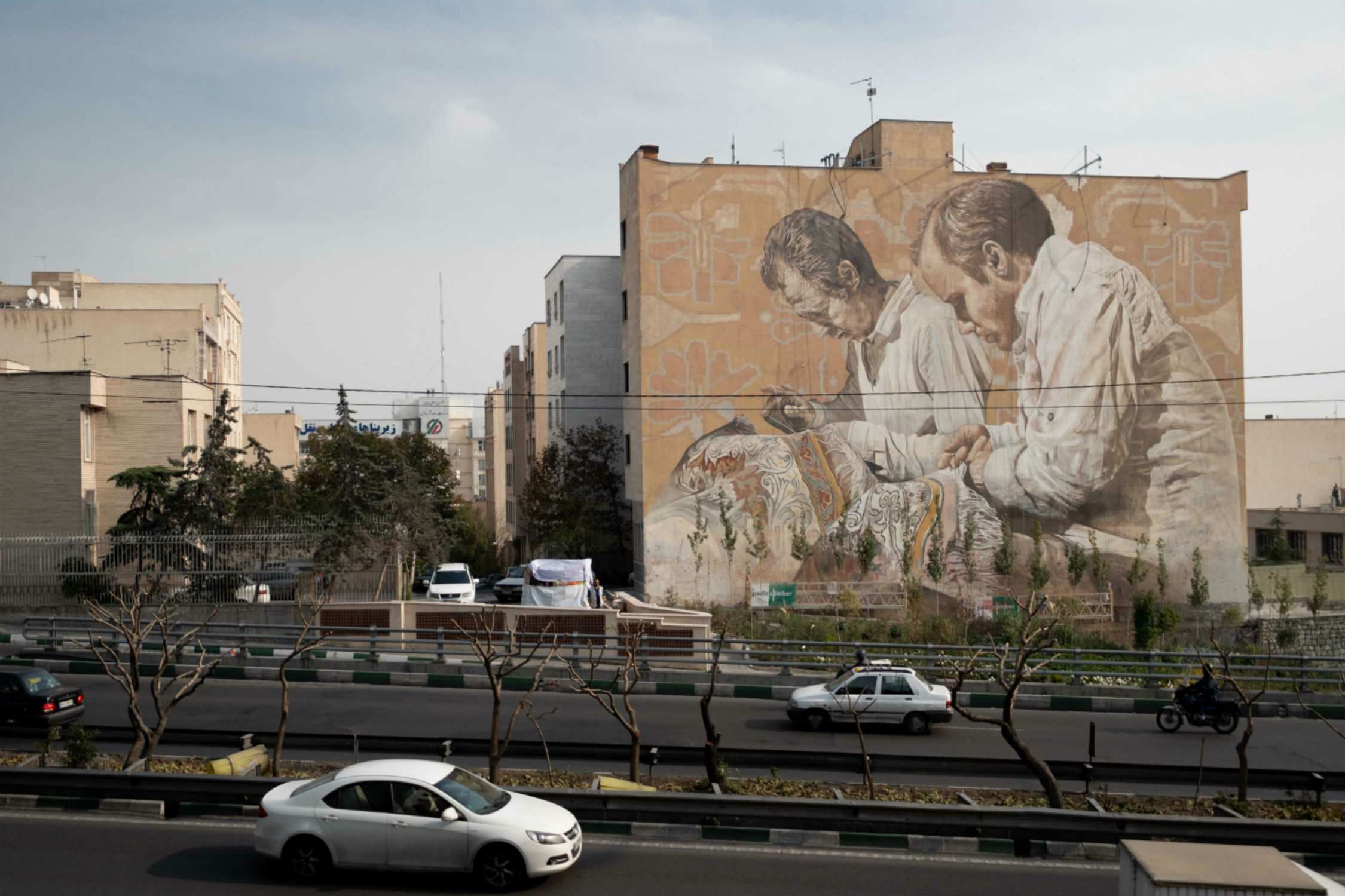 Australians become first international artists to paint a mural in Iran ...