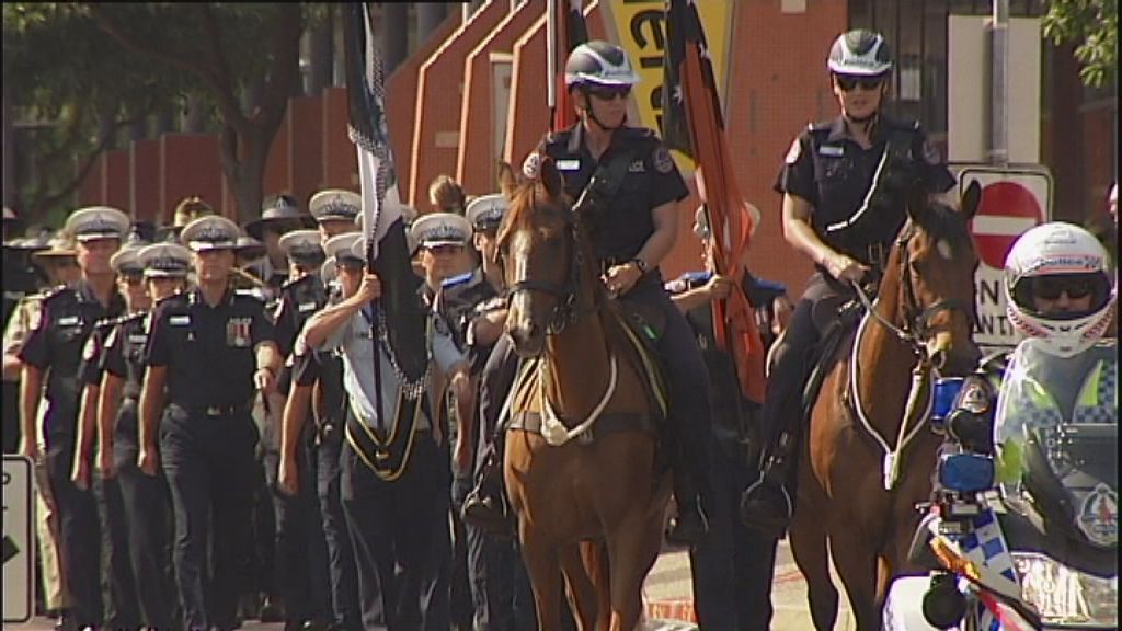 Police pay tribute to fallen officers - ABC News
