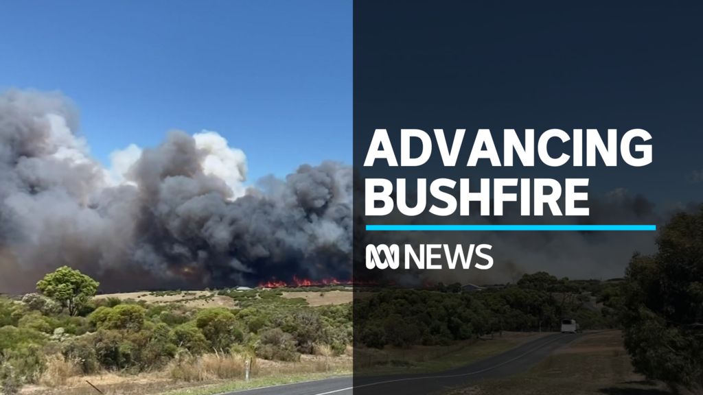 Firefighters battle uncontrolled bushfire burning towards Port Lincoln ...