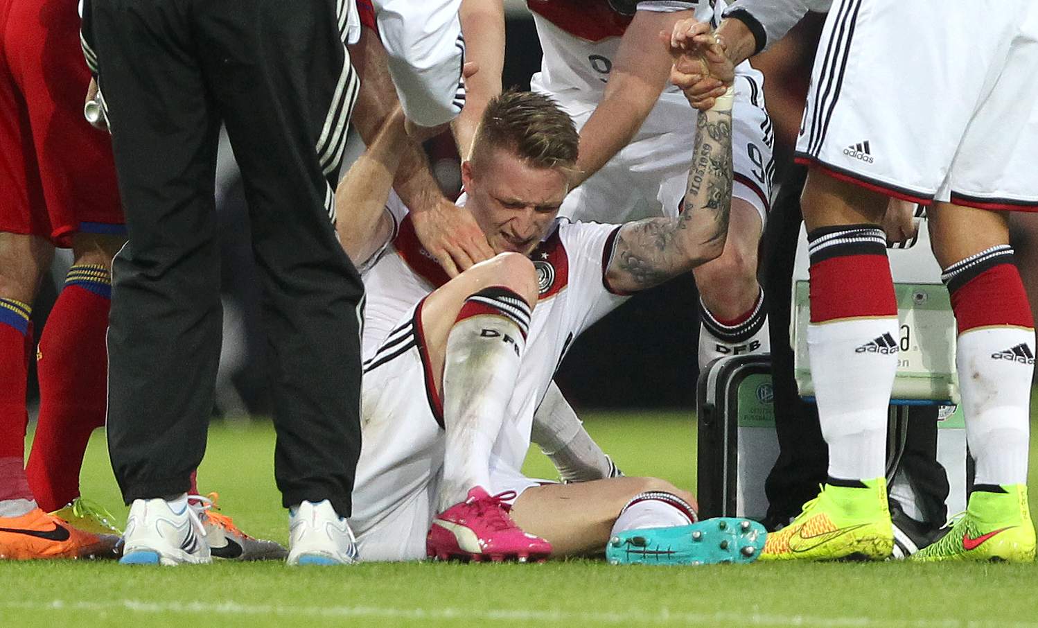 World Cup 2014: Marco Reus injured as Germany crushes Armenia in warm ...