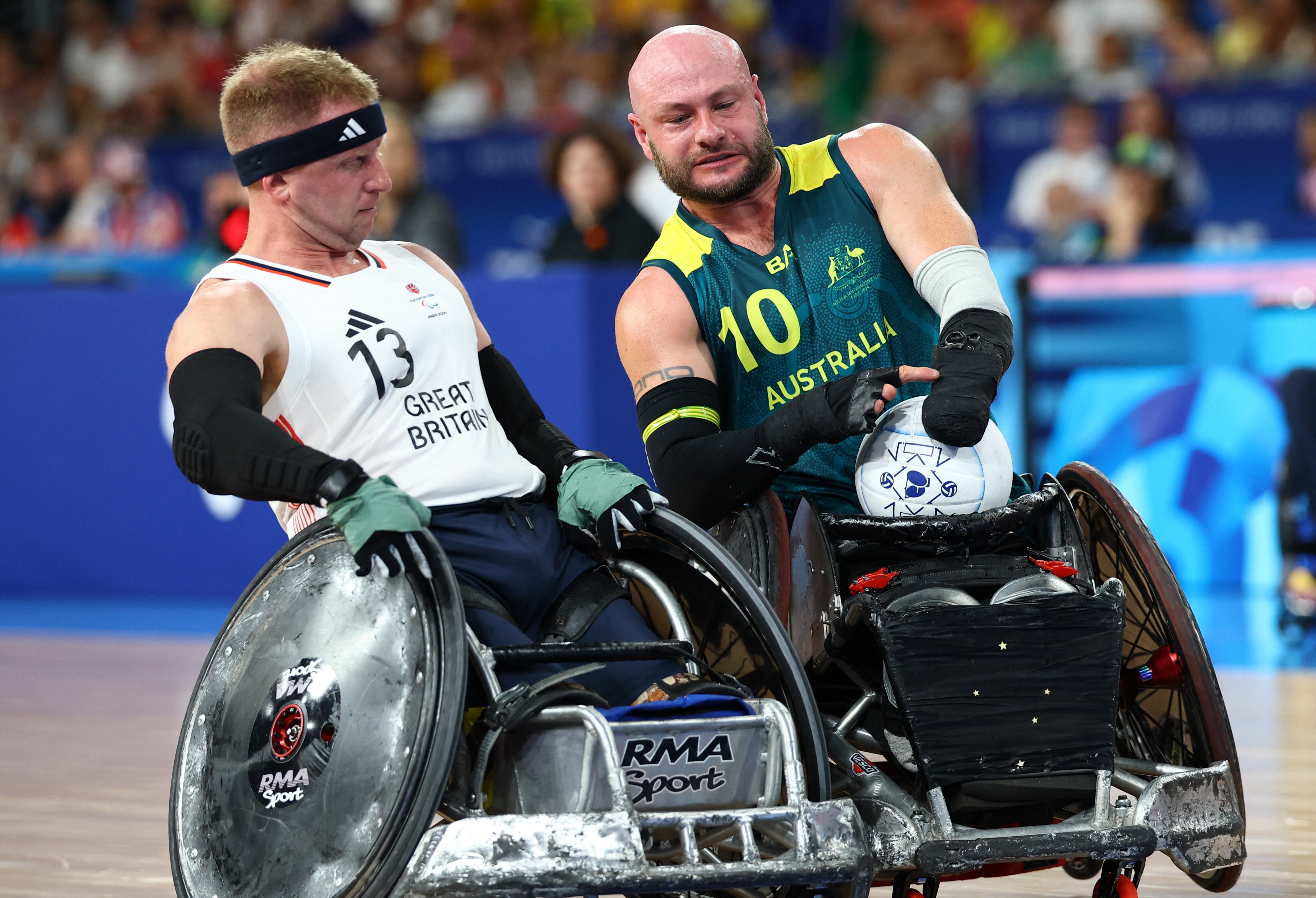 Australia goes down to Team GB in Paris Paralympics wheelchair rugby ...
