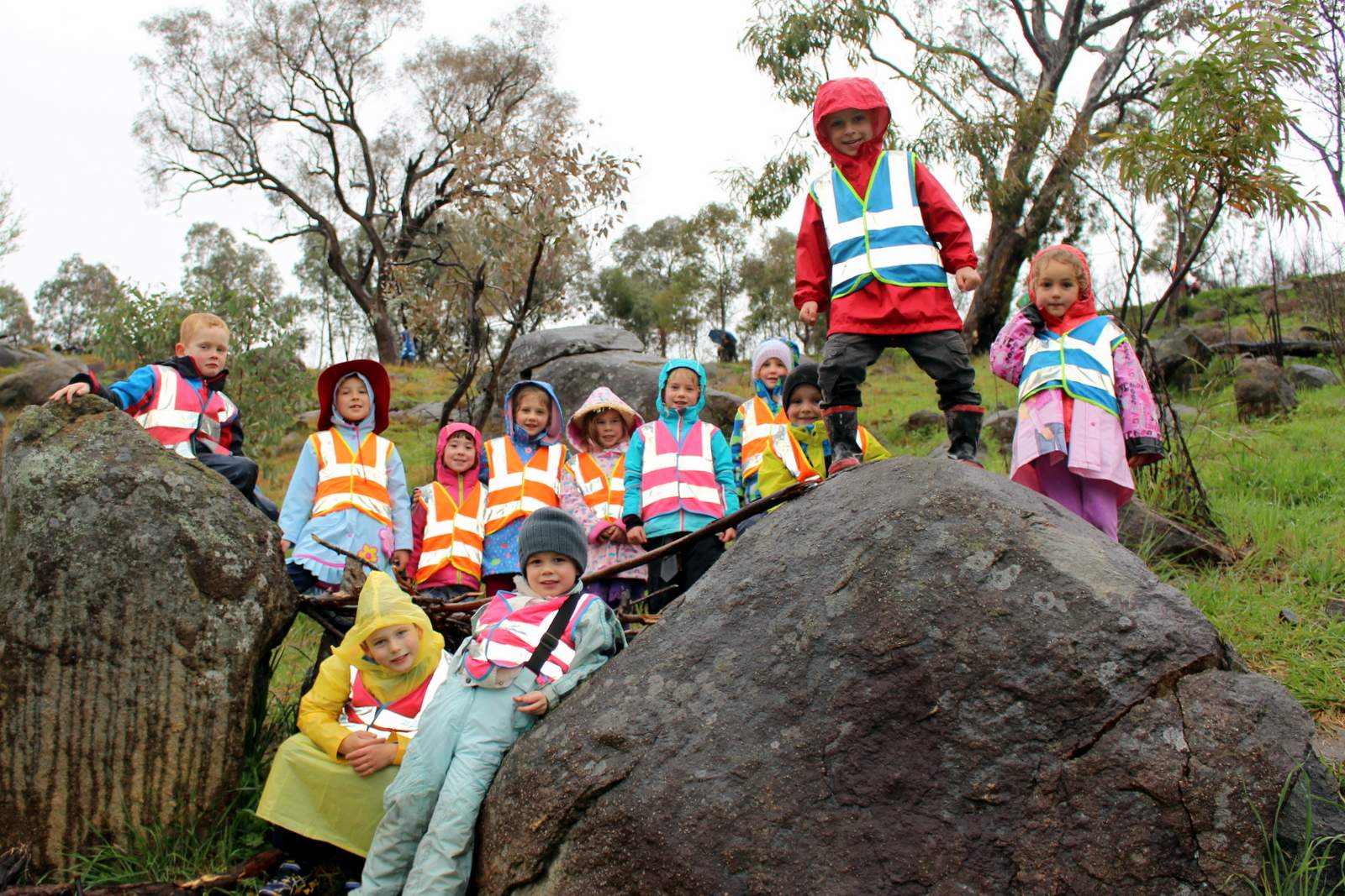 Chapman Primary School students leave their classrooms to frolic ...