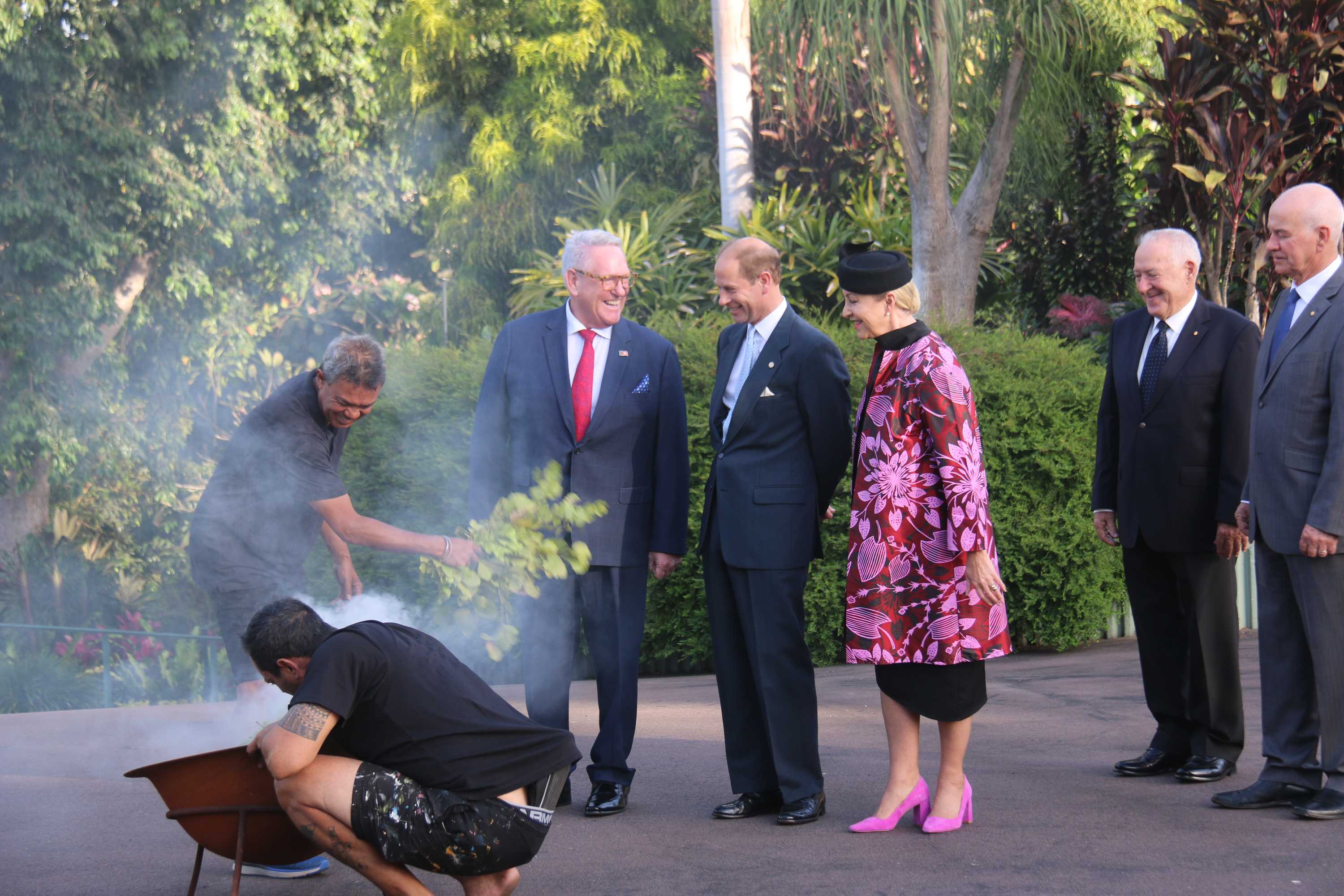 Earl of Wessex Prince Edward meets students on royal visit to the NT ...