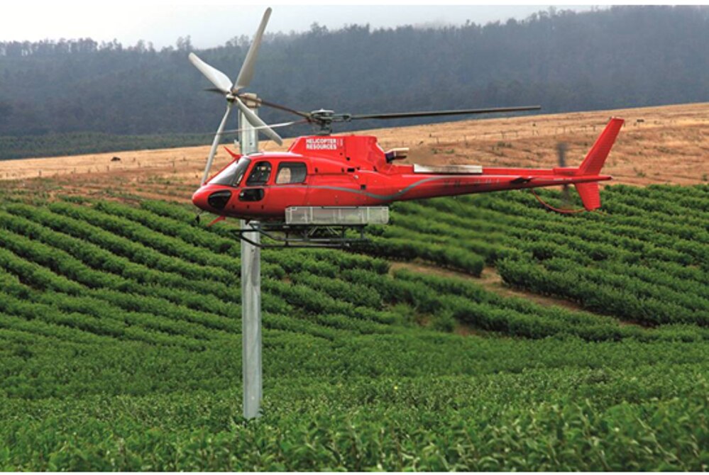 Helicopters hover over cherry orchards to save crops after heavy ...