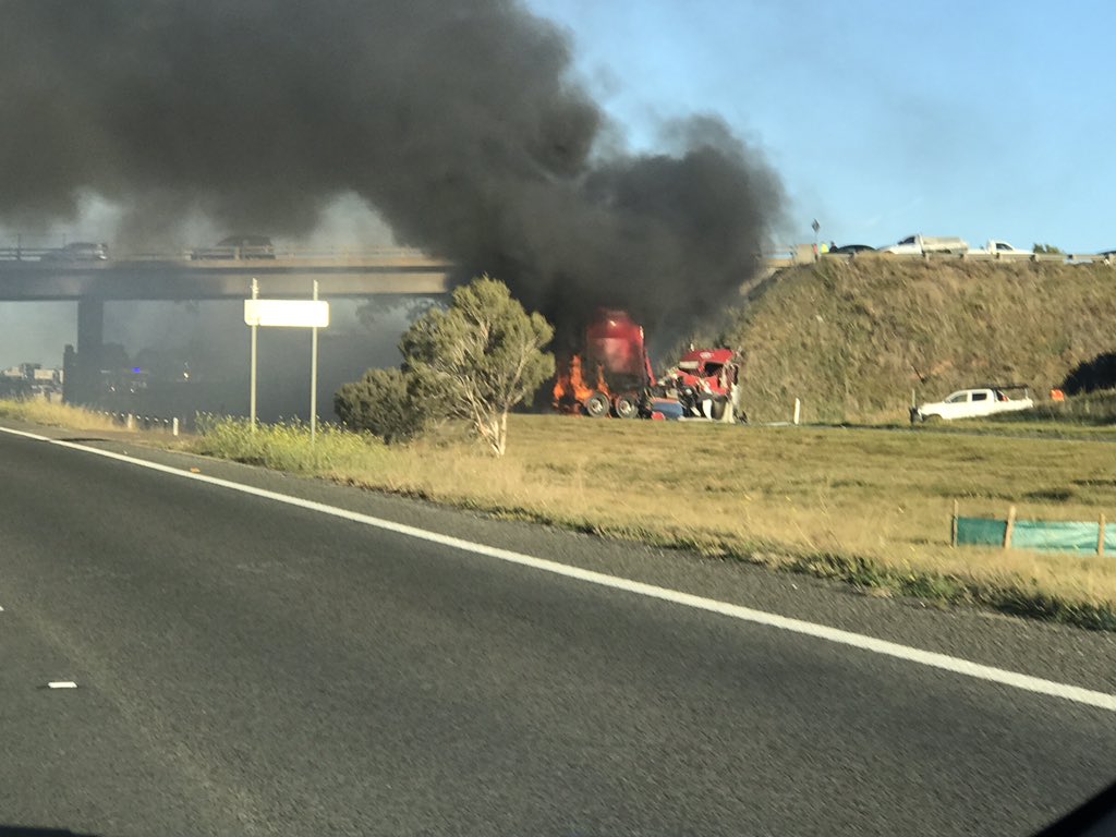 Man critical after truck collision on Western Freeway near Bacchus ...