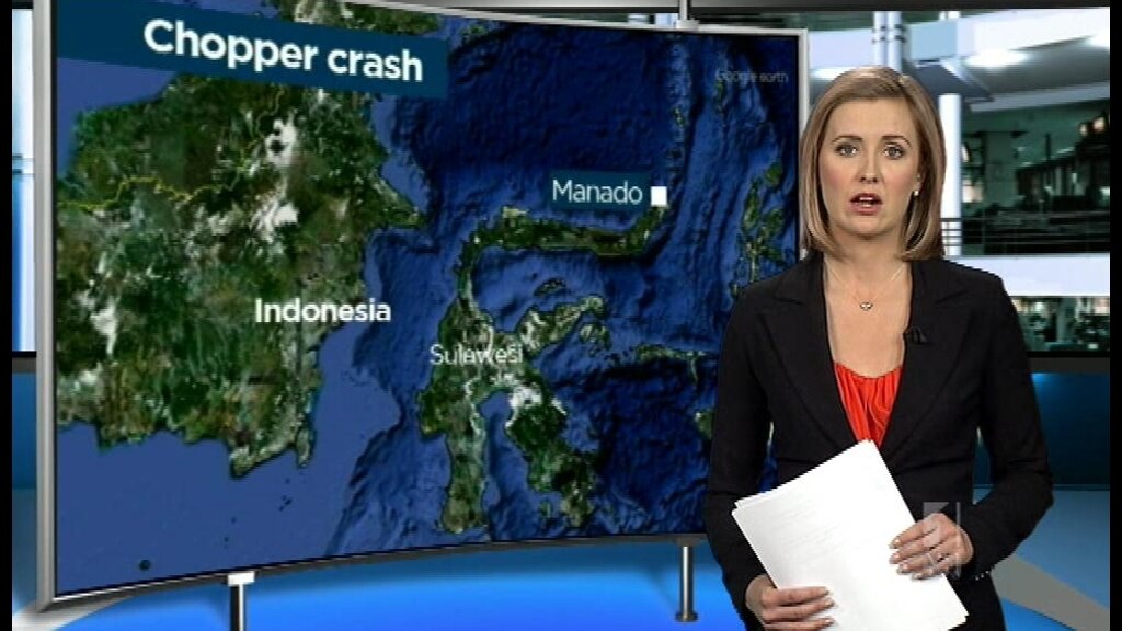 Chopper reportedly crashed in Indonesia - ABC News