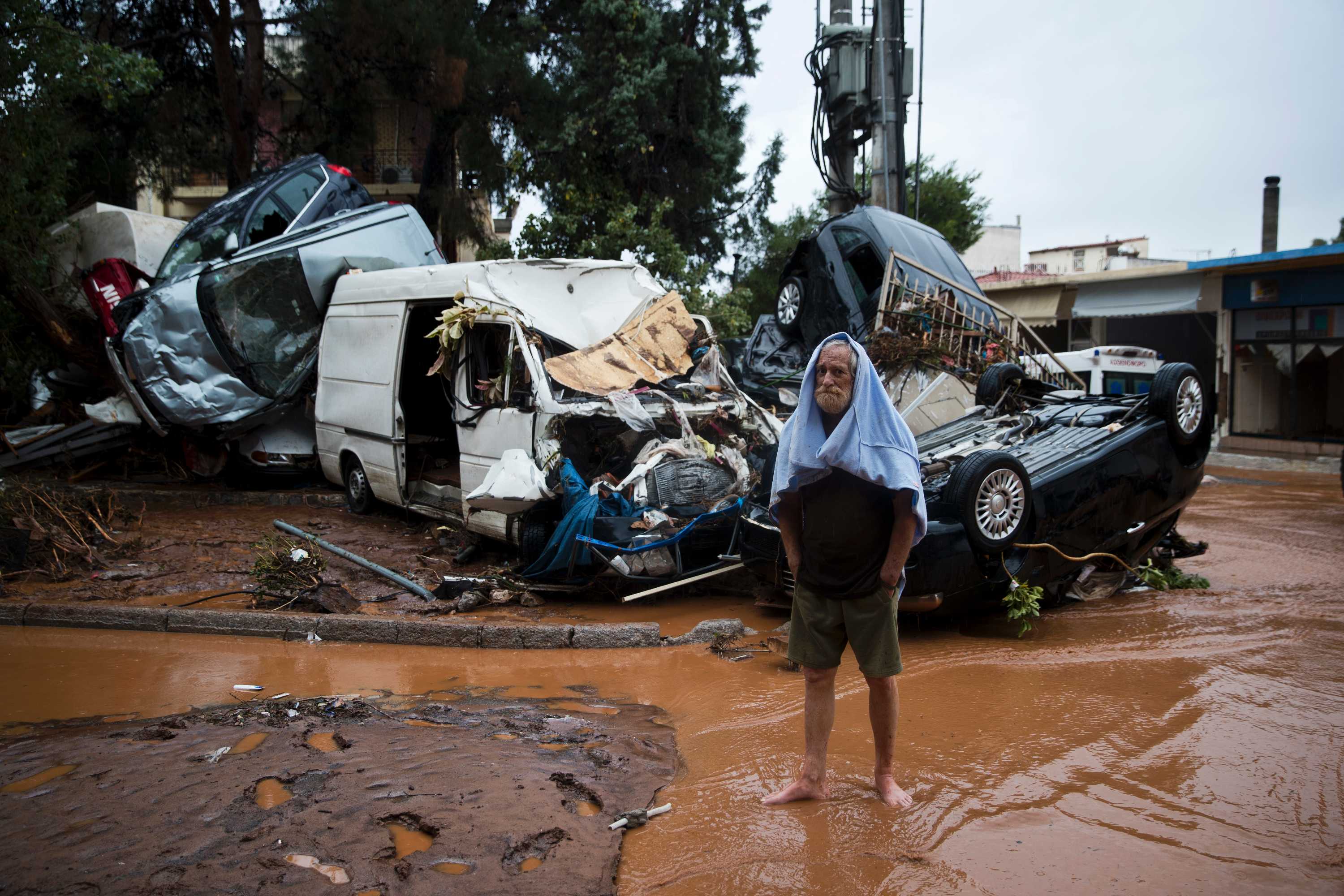 Athens floods: At least 15 dead as torrential rain turns streets into ...