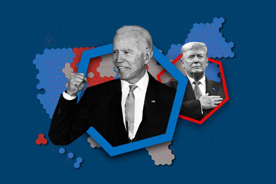 US election results show Joe Biden has the edge, but Donald Trump still ...