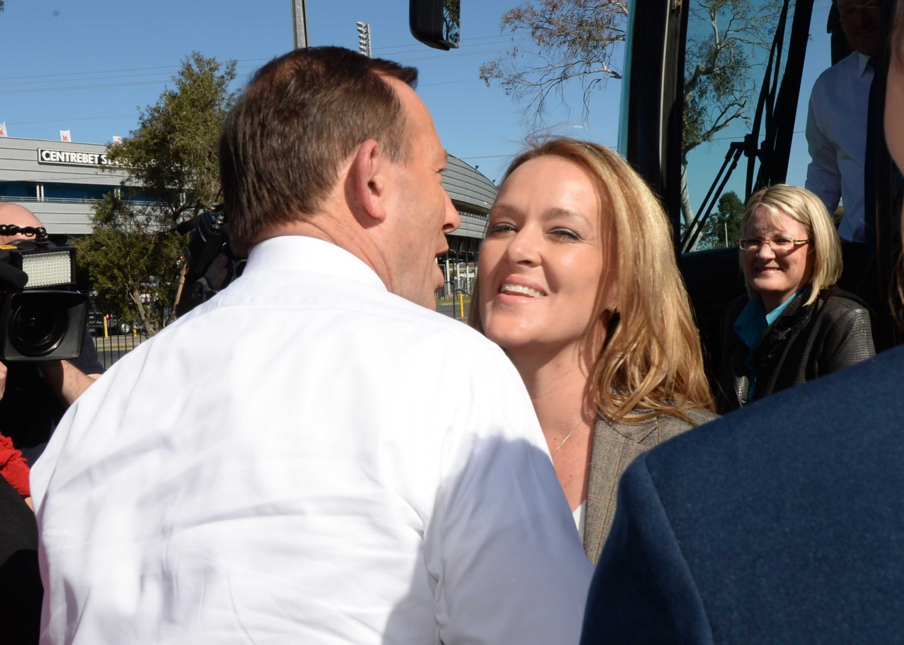 Tony Abbott highlights Liberal candidate Fiona Scott's 'sex appeal' during campaign event - ABC News