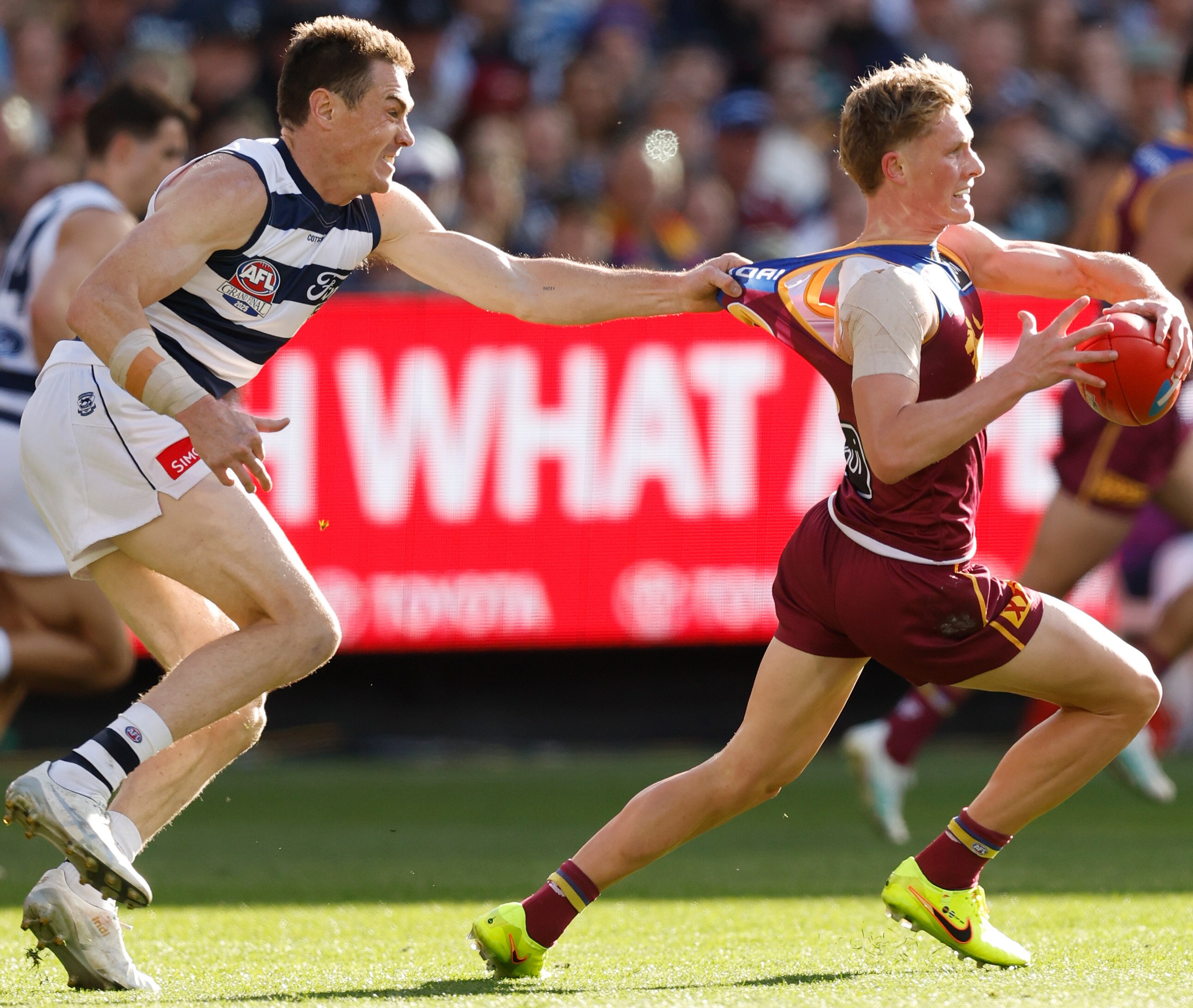 AFL grand final quick hits: Lions' Lachie Neale gamble pays off, Cats ...