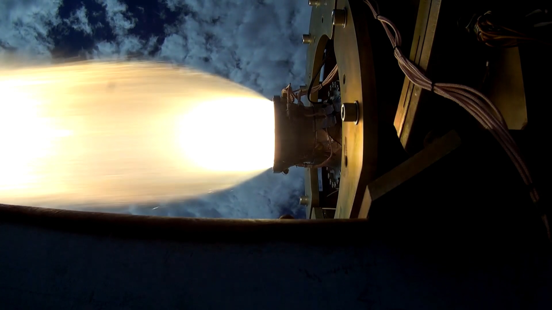 First test-firing of 'DRACO' solid rocket motor at Woomera Test Range ...