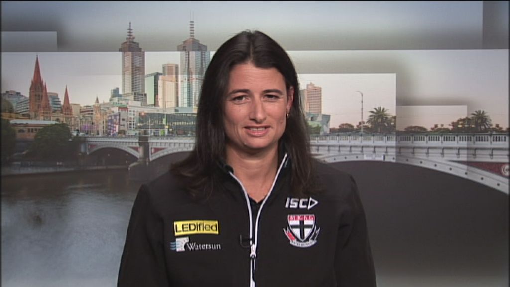 AFL's first female coach explains how she came into the role - ABC News