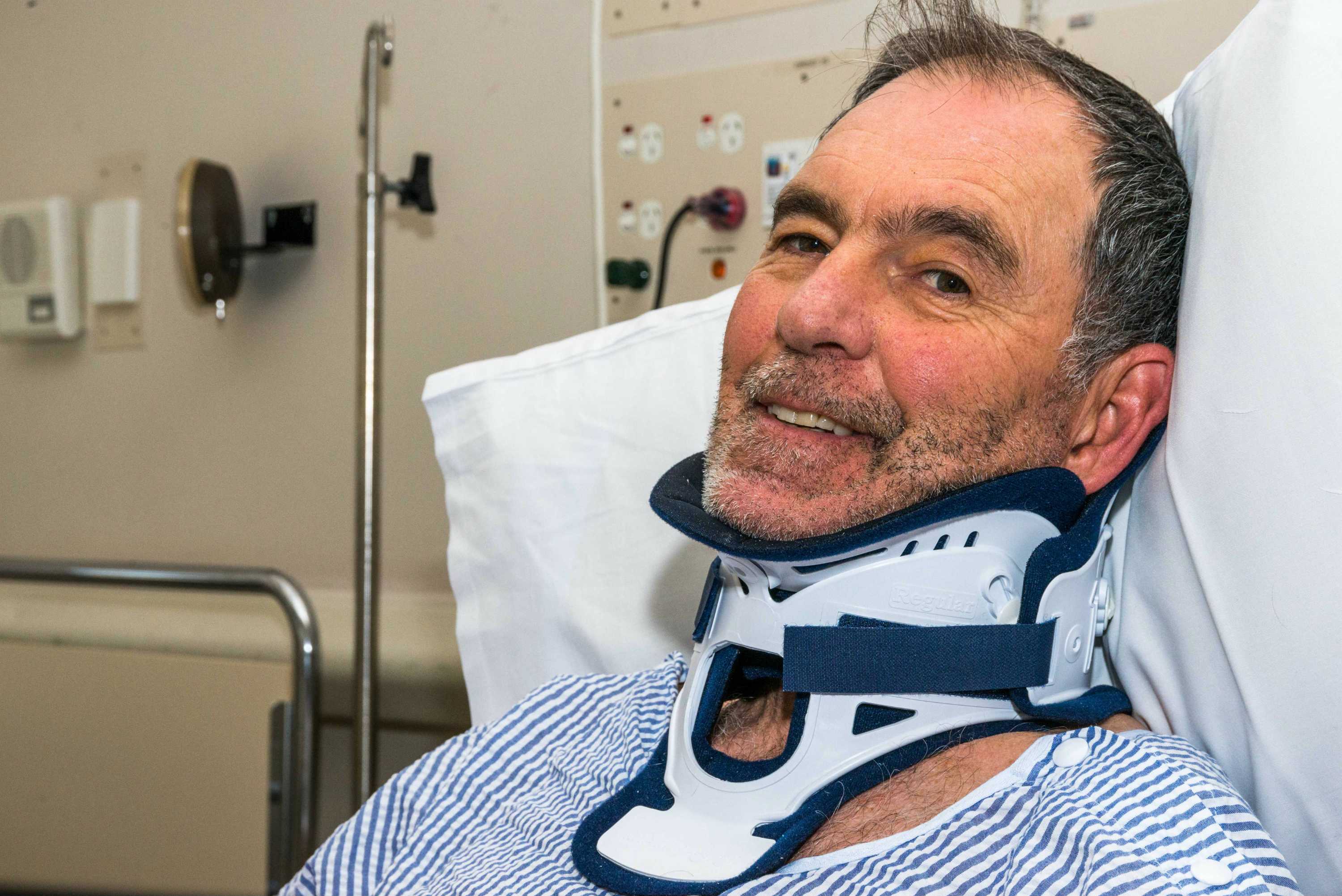 ABC Tasmania newsreader Peter Gee credits bike helmet with saving him ...