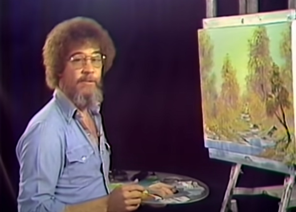Bob Ross's first artwork from The Joy of Painting goes up for sale in ...