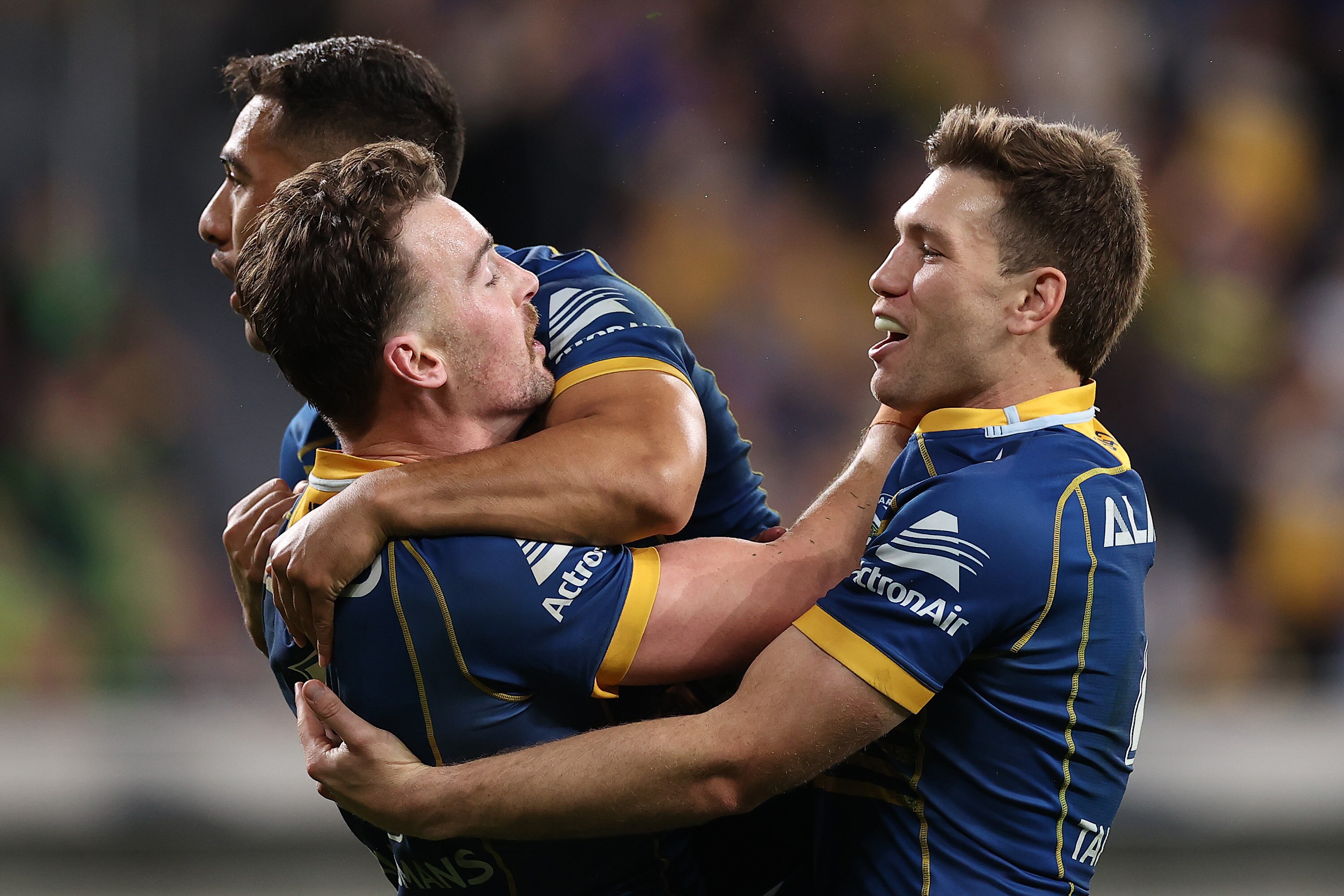Parramatta smash Canberra 40-4 to move within one game of NRL grand ...