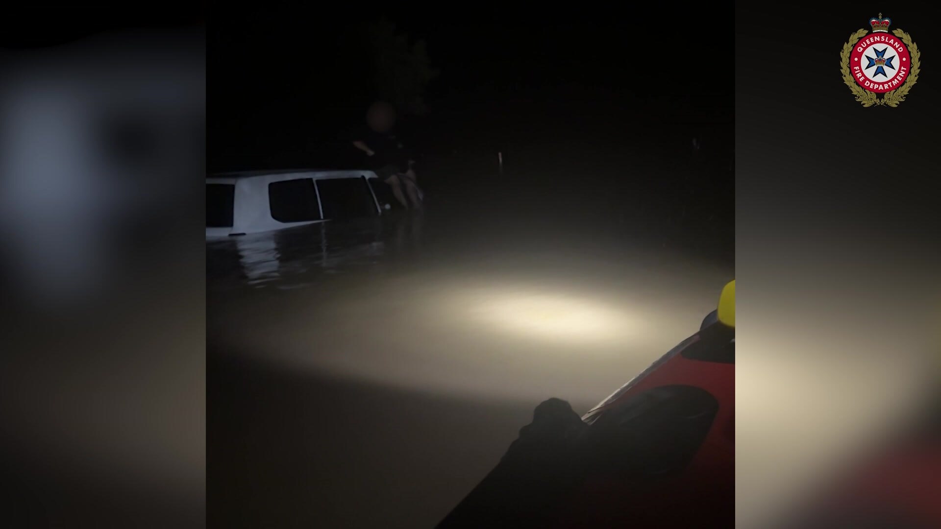 Swiftwater rescue crews save three people during Clermont flood - ABC News