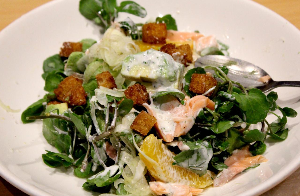 Poached salmon salad - ABC Everyday