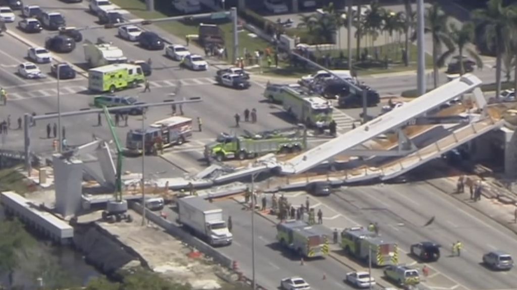 Florida bridge collapse: Voicemail warning of cracking bridge not heard ...