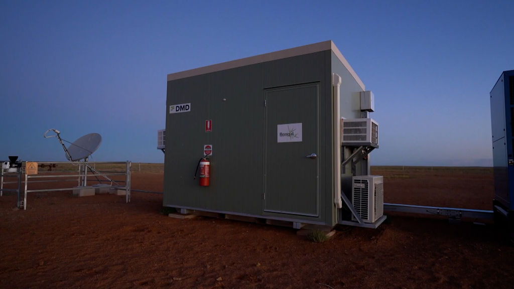 Bitcoin mining donga project launched in outback Queensland. - ABC News