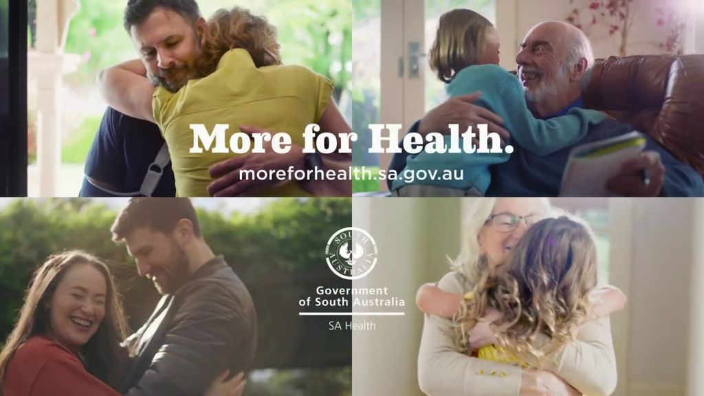 The state government released its new ad campaign promoting the health ...