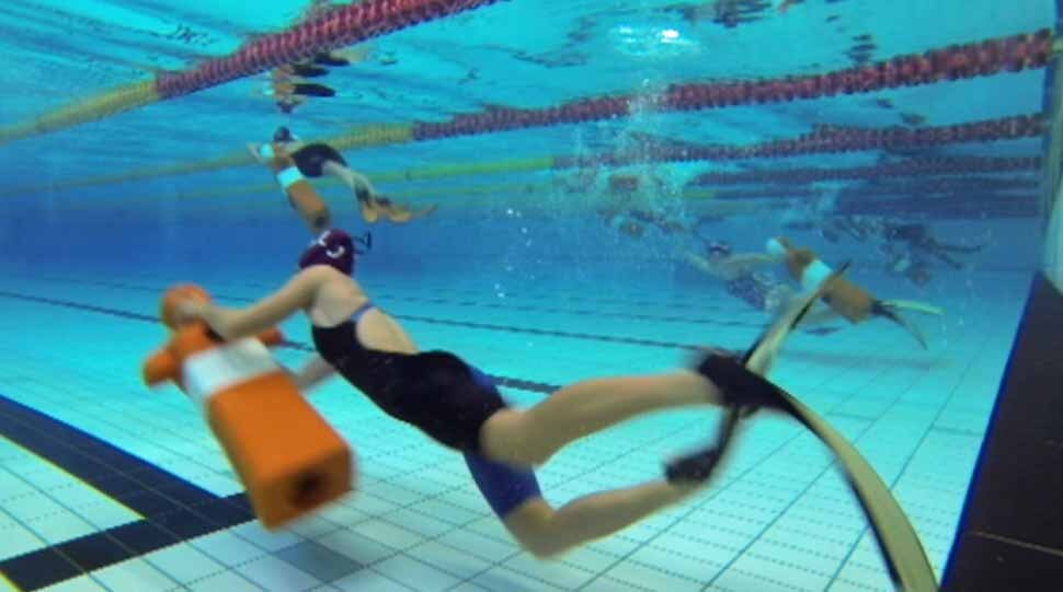 Competitors take to the water in Australian Pool Life Saving ...
