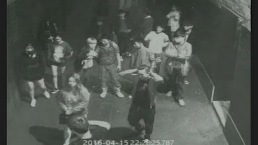 CCTV footage showing before and after Jeremy Hu was assaulted in ...