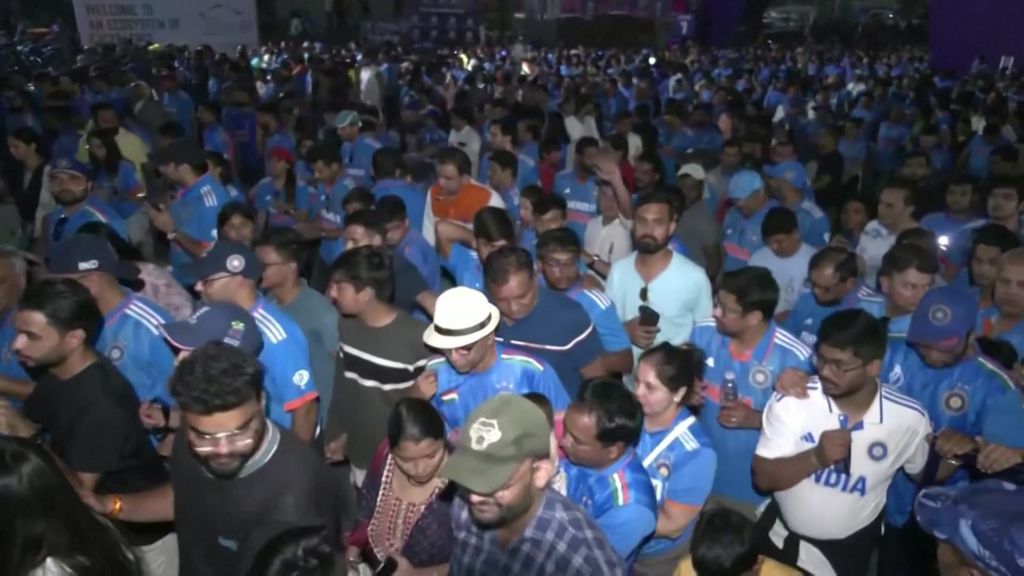 Disappointed India fans leave Narendra Modi Stadium after World Cup ...