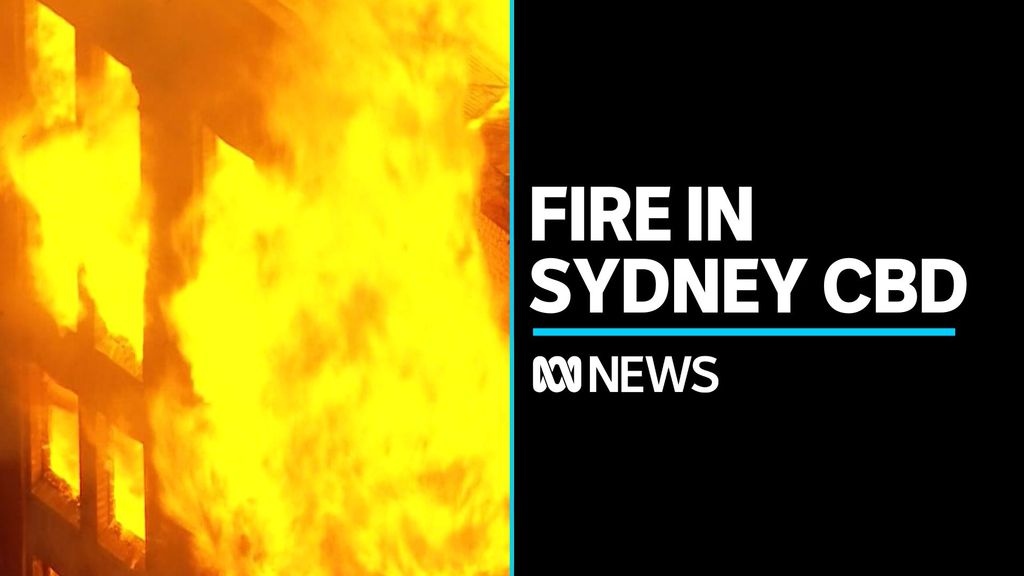Wall collapses as massive fire engulfs seven-storey-building in Sydney ...