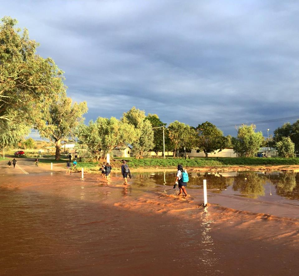 Social media joy as Todd River flows through Alice Springs - ABC News