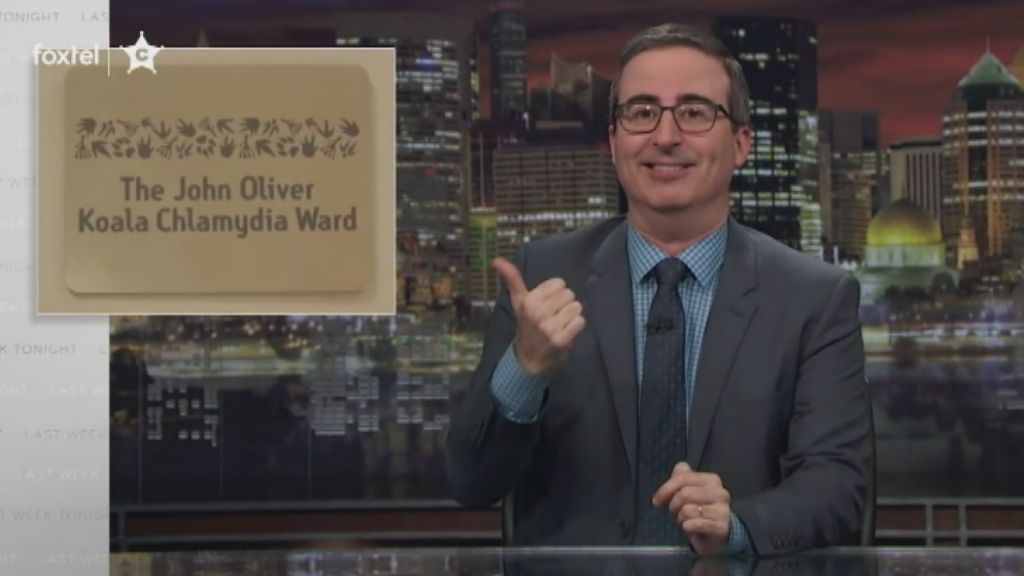 John Oliver gets koala chlamydia ward named after him thanks to Russell ...