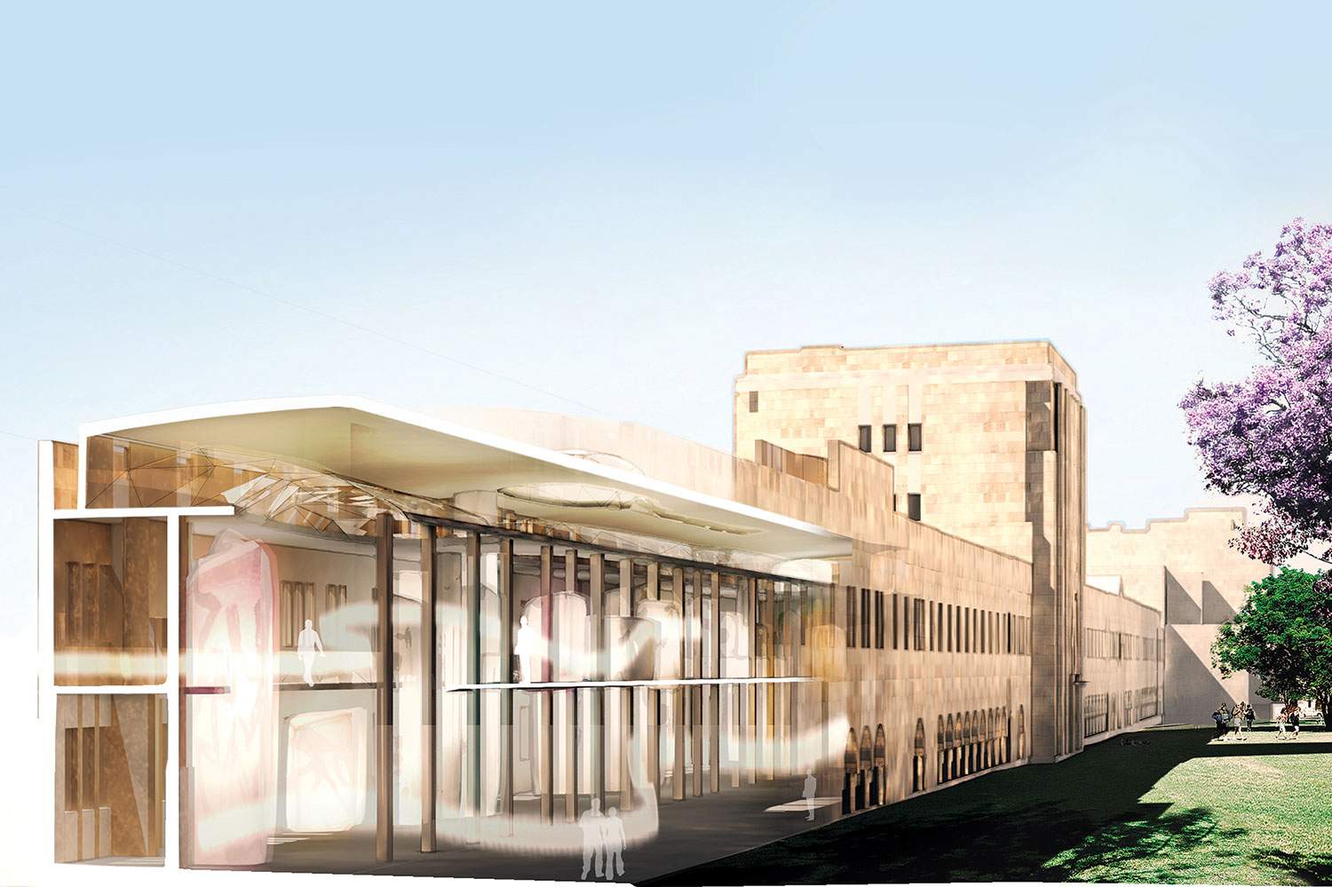 Top lawyers deface UQ law school walls ahead of landmark building's ...