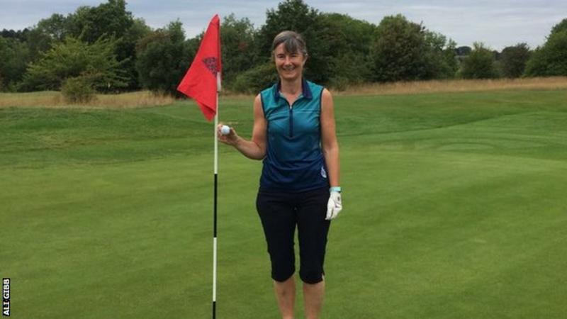 Amateur golfer Ali Gibb hits three holes in one in one day - ABC News