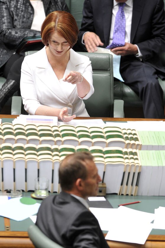 Gillard gains ground in Newspoll - ABC News