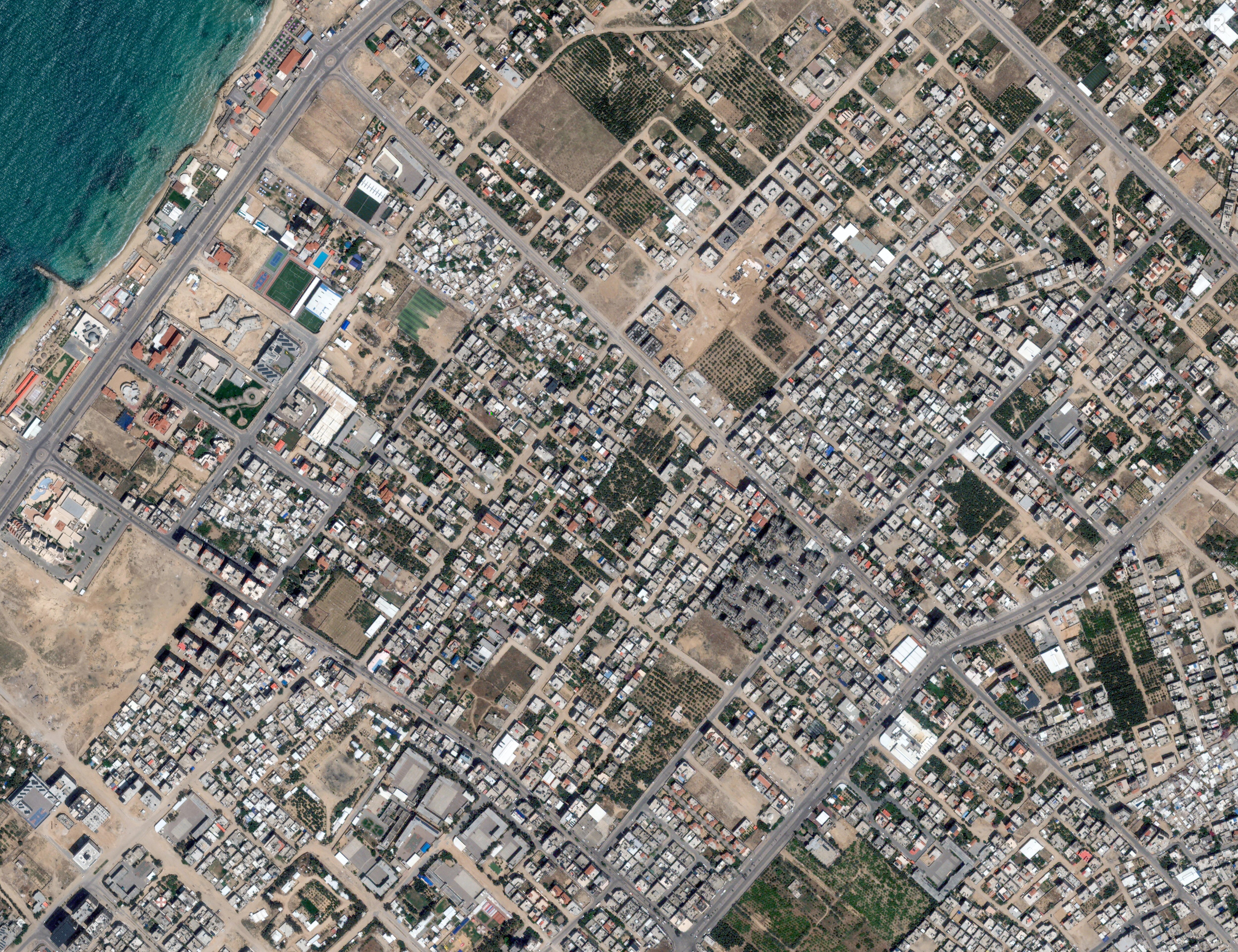 Satellite images show parts of Gaza now a wasteland after weeks of ...