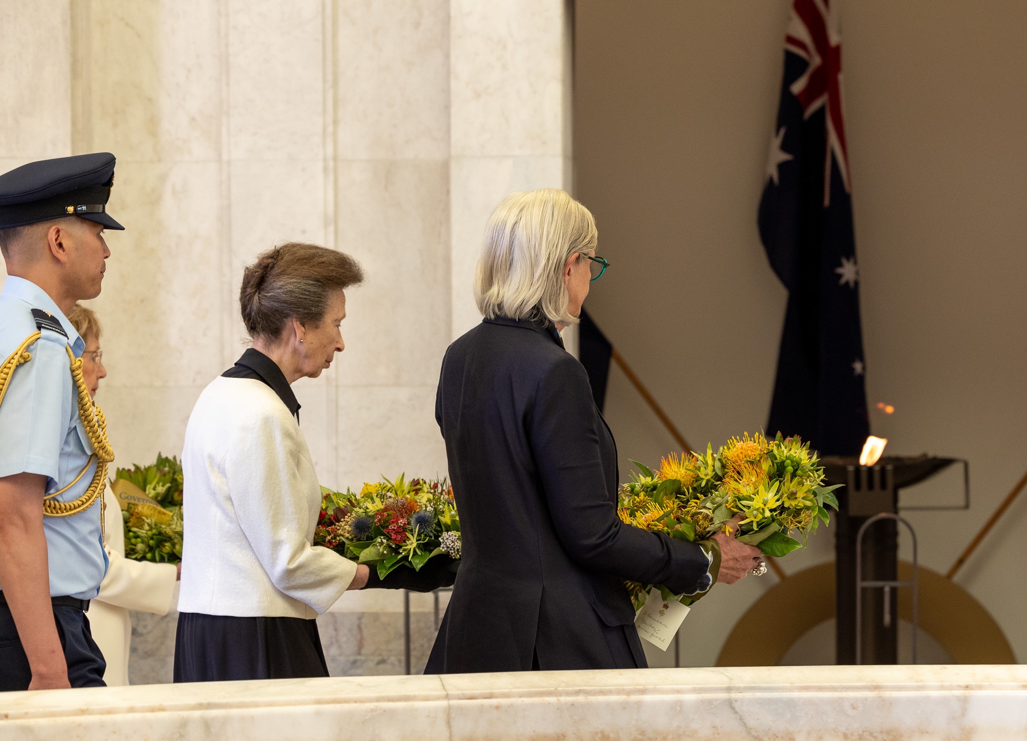 Princess Anne attends service at Hall of Remembrance in Sydney - ABC News