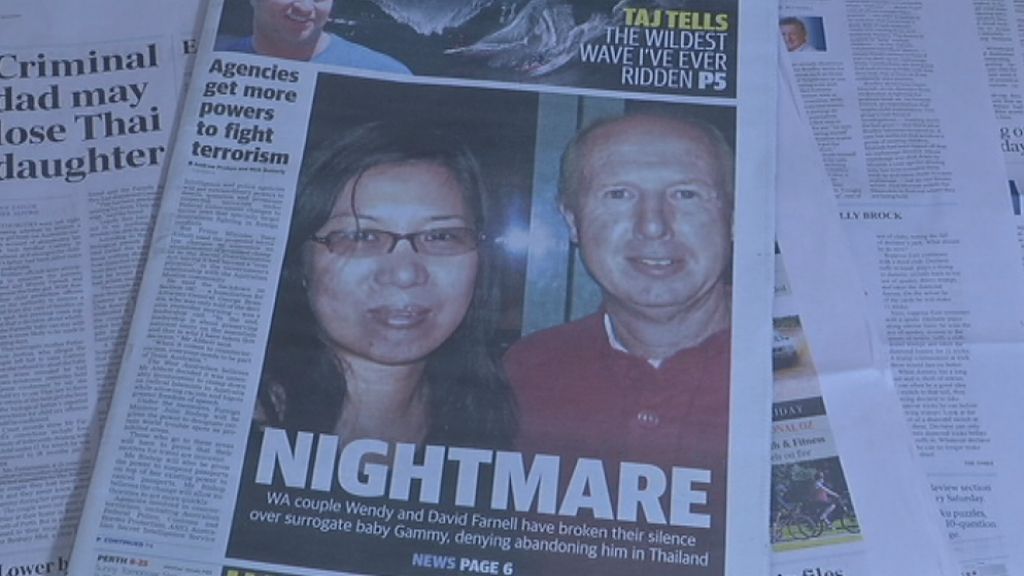 WA authorities make contact with parents involved in baby Gammy ...