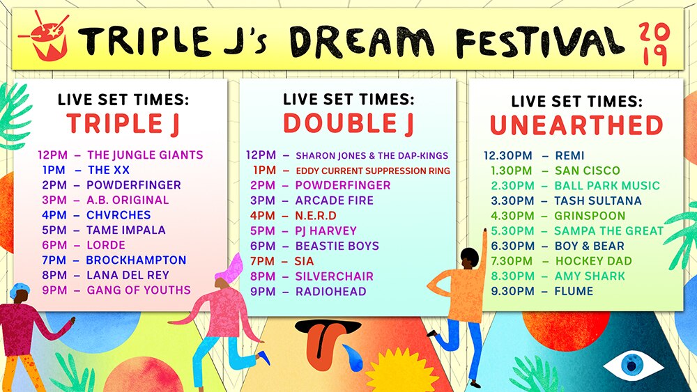 The set times for Dream Festival are here - triple j