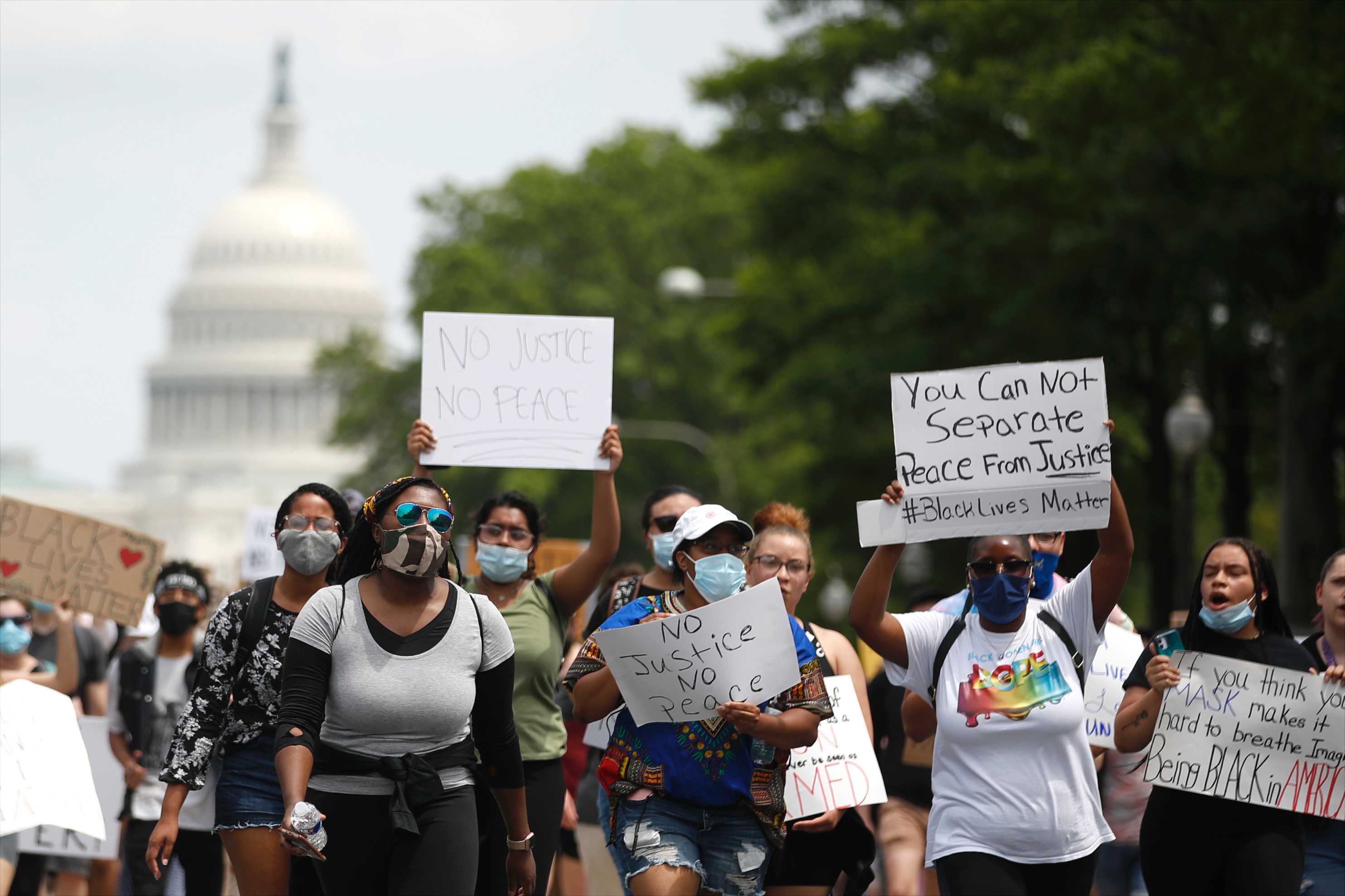 US protests latest: Protesters topple statue of Confederate general ...