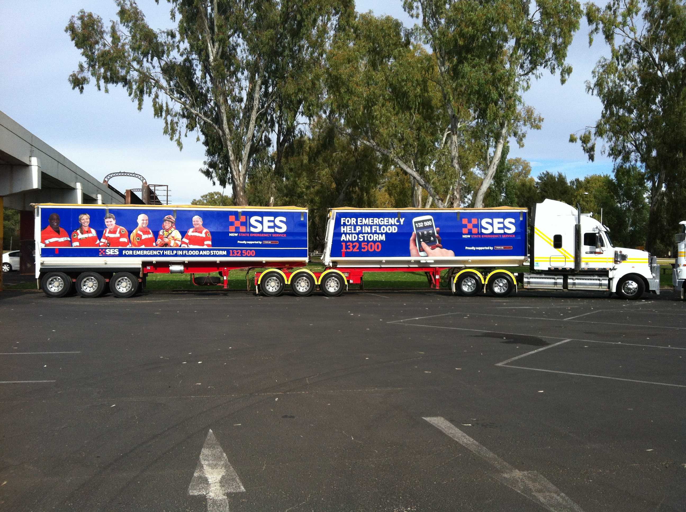 SES uses Dubbo trucking company to promote contact information - ABC News